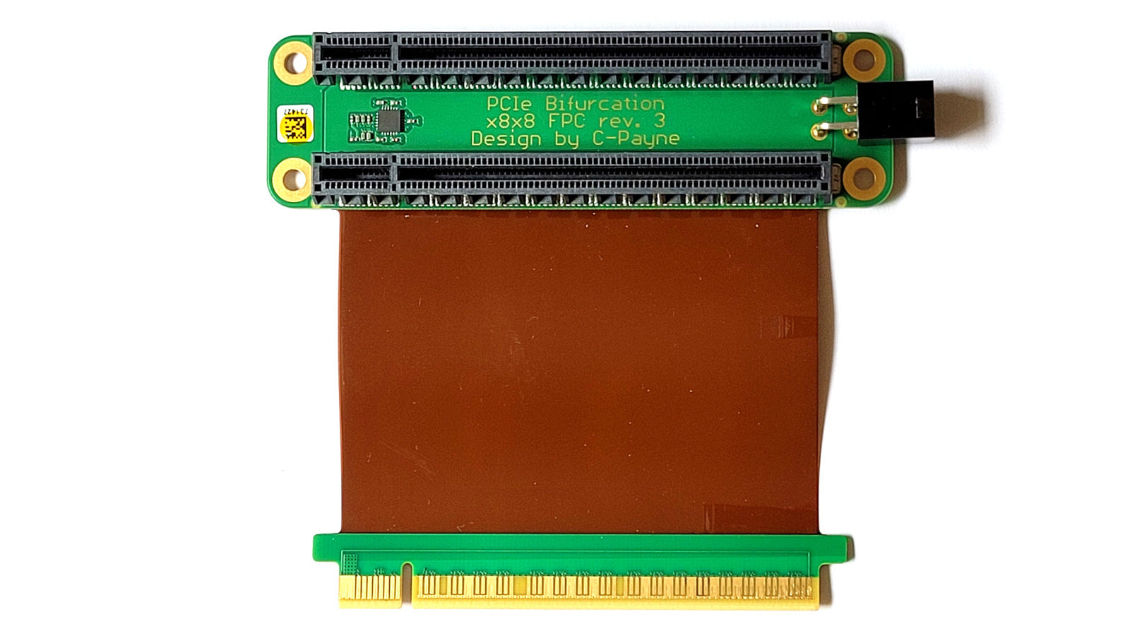 PCIe gen4/gen5 Bifurcation Adpater FPC Cable - x8x8 - 1W / 1U 55mm – c ...
