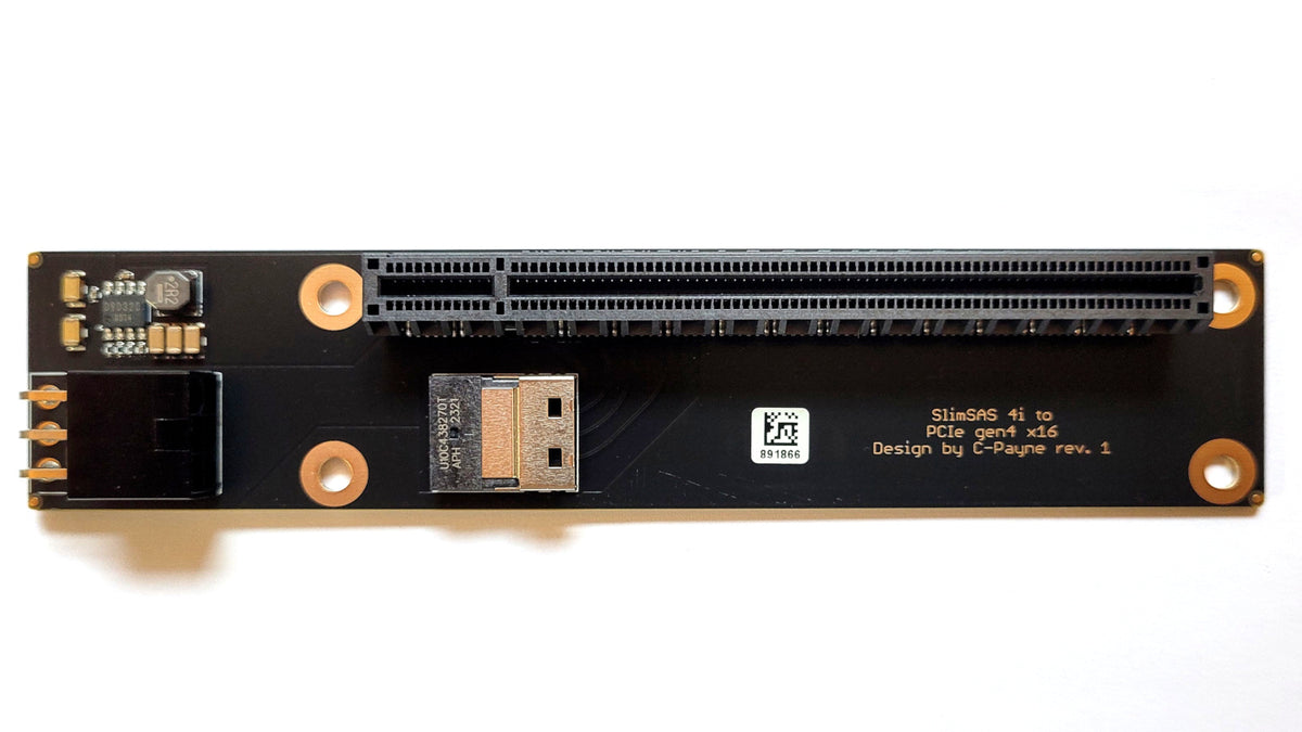 SlimSAS PCIe gen4 Device Adapter x4 – c-payne.com