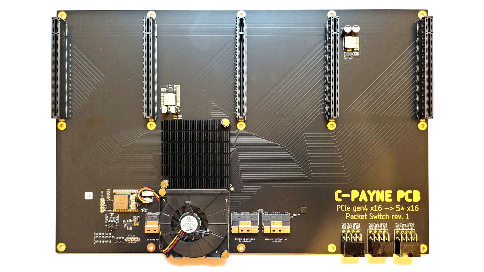 PCIe Packet Switch Adapters - gen4 – C-Payne PCB Design